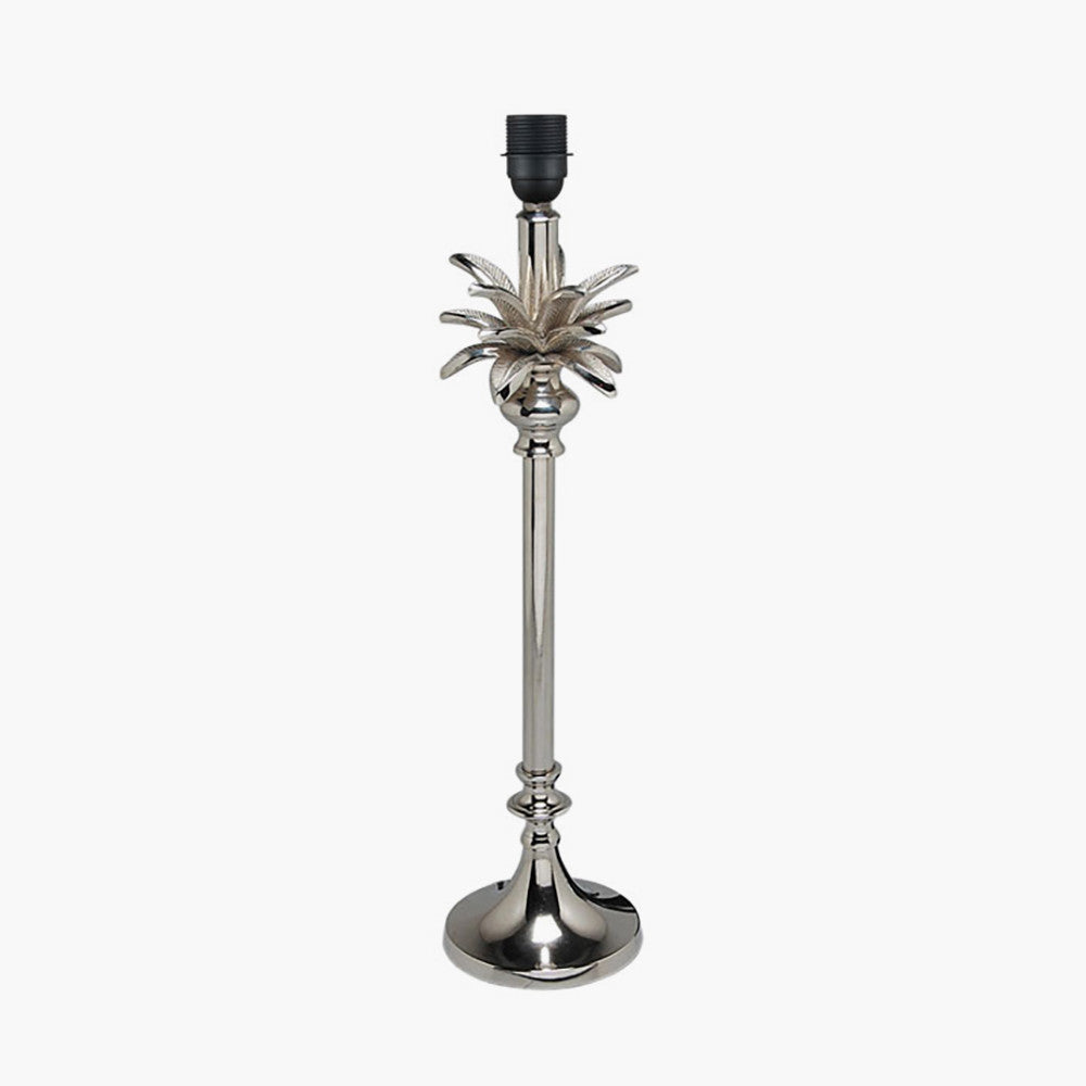 Trafalgar Nickel Metal Palm Tree Table Lamp Base – Furniture Edit