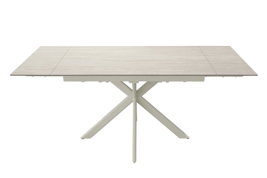 Lucia Extending Dining Table Sandy Beige – Furniture Edit