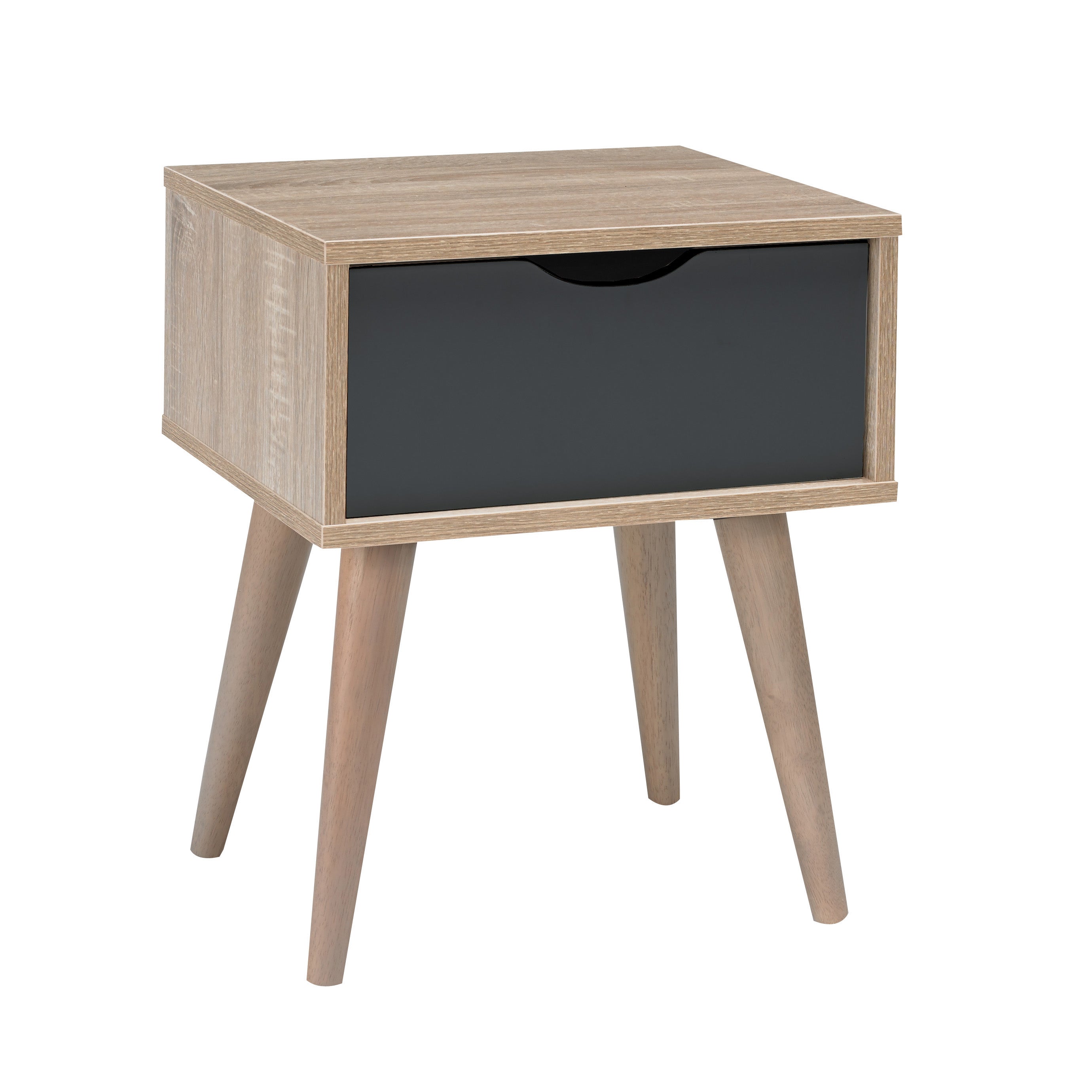 Scandi Oak Lamp Table Grey – Furniture Edit