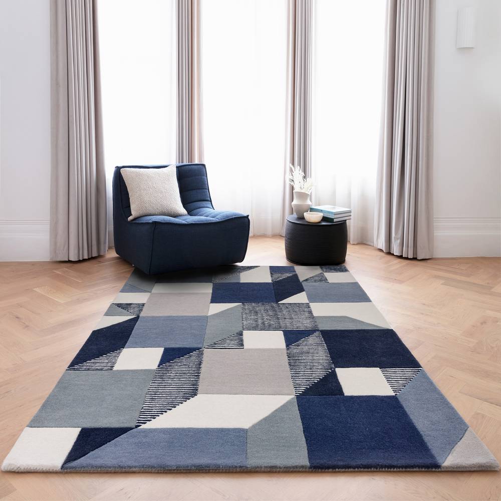 Matrix 200x300cm 101 Memphis Blue Rug – Furniture Edit